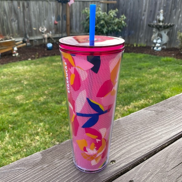Starbucks | Dining | Starbucks Spring Release 223 Pink Floral Cold Cup ...